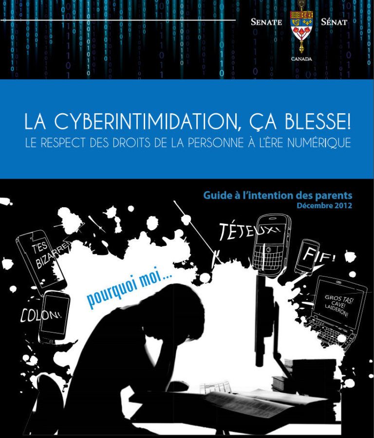 La cyberintimidation, ça blesse! Respect des droits à l’ère numérique ...